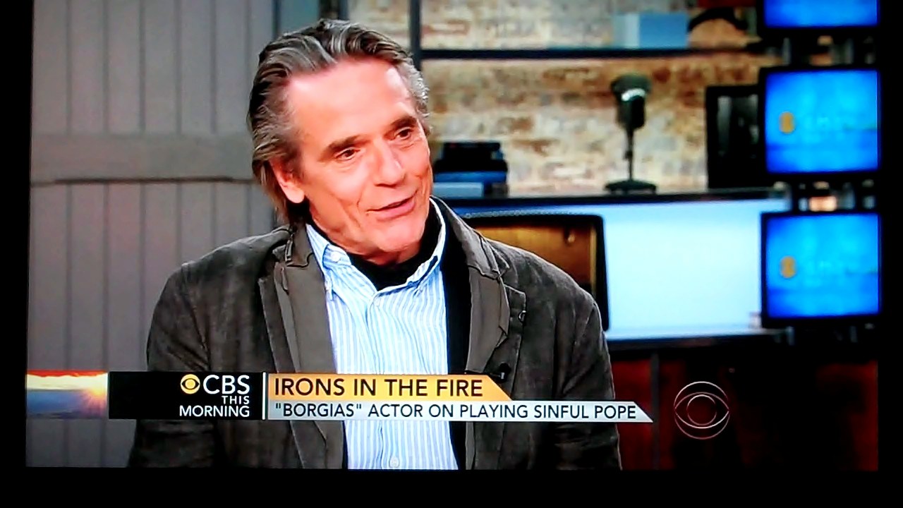 Jeremy Irons on CBS This Morning – 23 April 2012 | jeremyirons.net