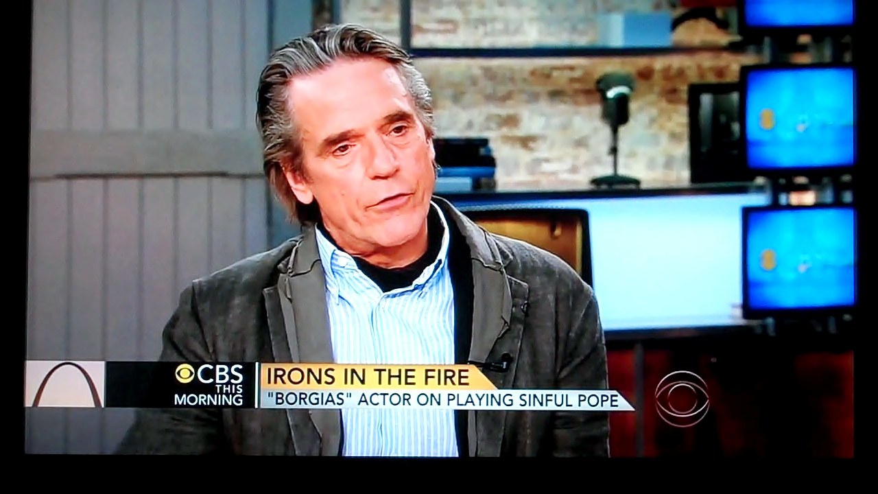 Jeremy Irons on CBS This Morning – 23 April 2012 | jeremyirons.net