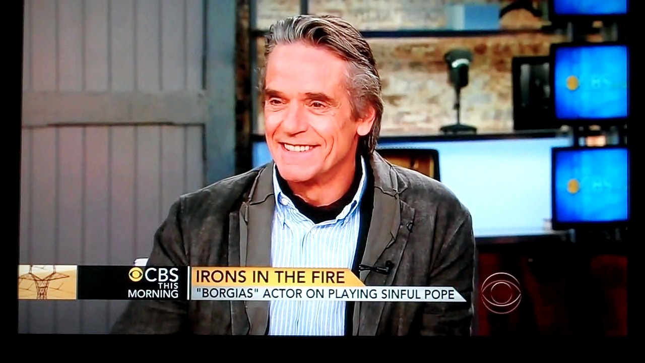 Jeremy Irons on CBS This Morning – 23 April 2012 | jeremyirons.net