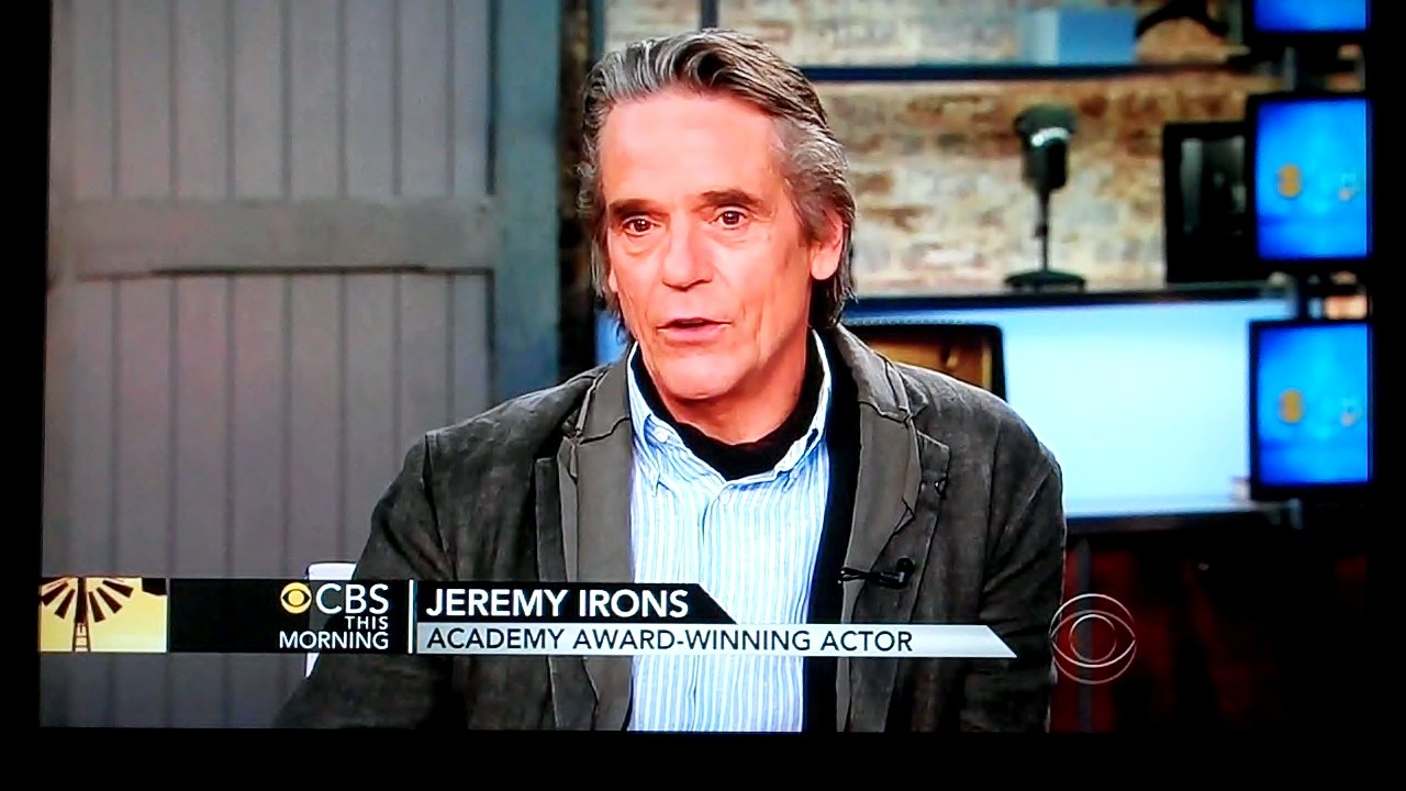 Jeremy Irons on CBS This Morning – 23 April 2012 | jeremyirons.net
