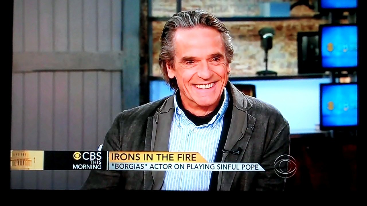 Jeremy Irons on CBS This Morning – 23 April 2012 | jeremyirons.net