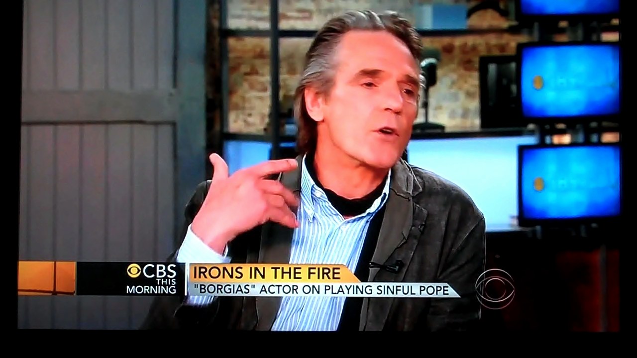 Jeremy Irons on CBS This Morning – 23 April 2012 | jeremyirons.net
