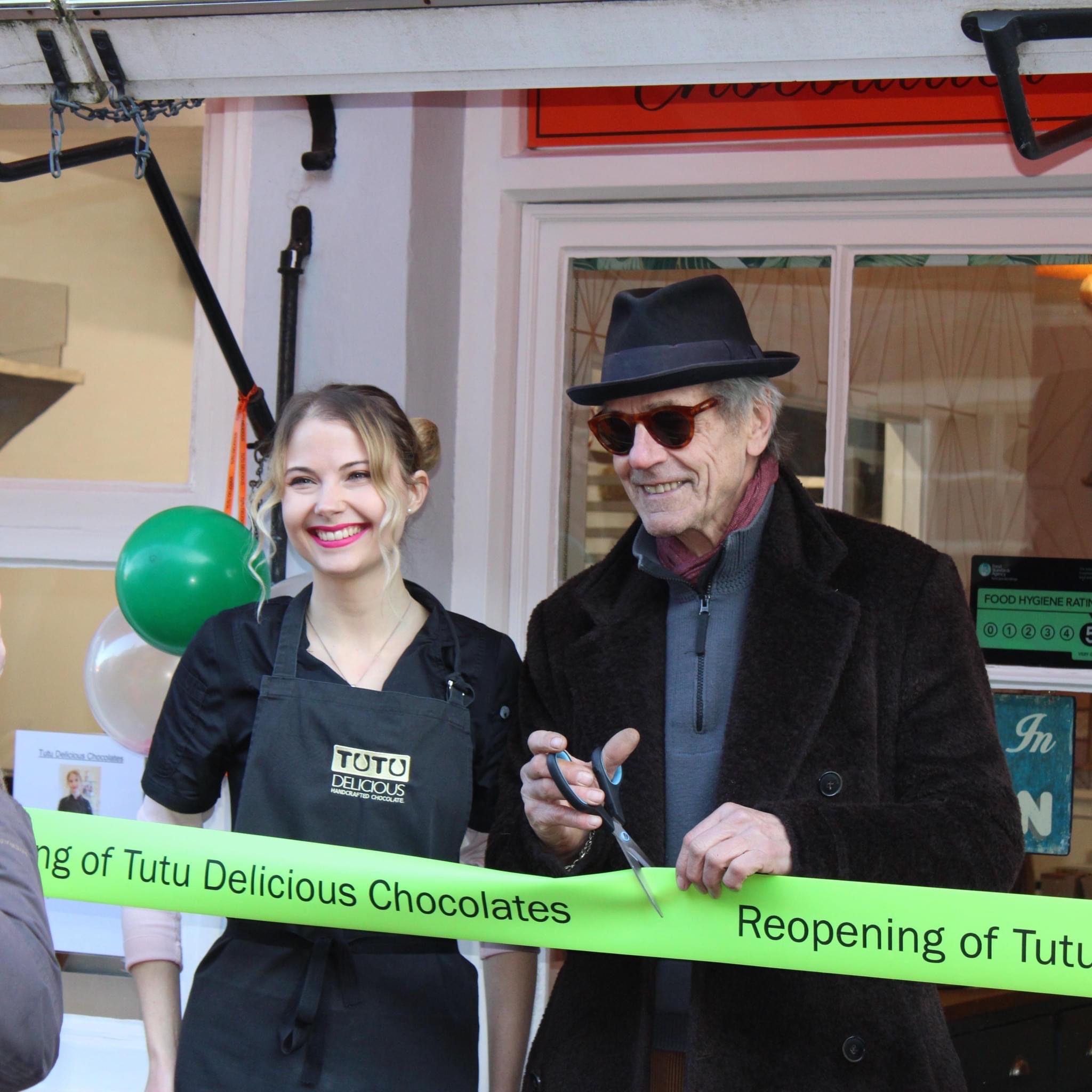 Jeremy Irons Opens Tutu Chocolates in Watlington | jeremyirons.net